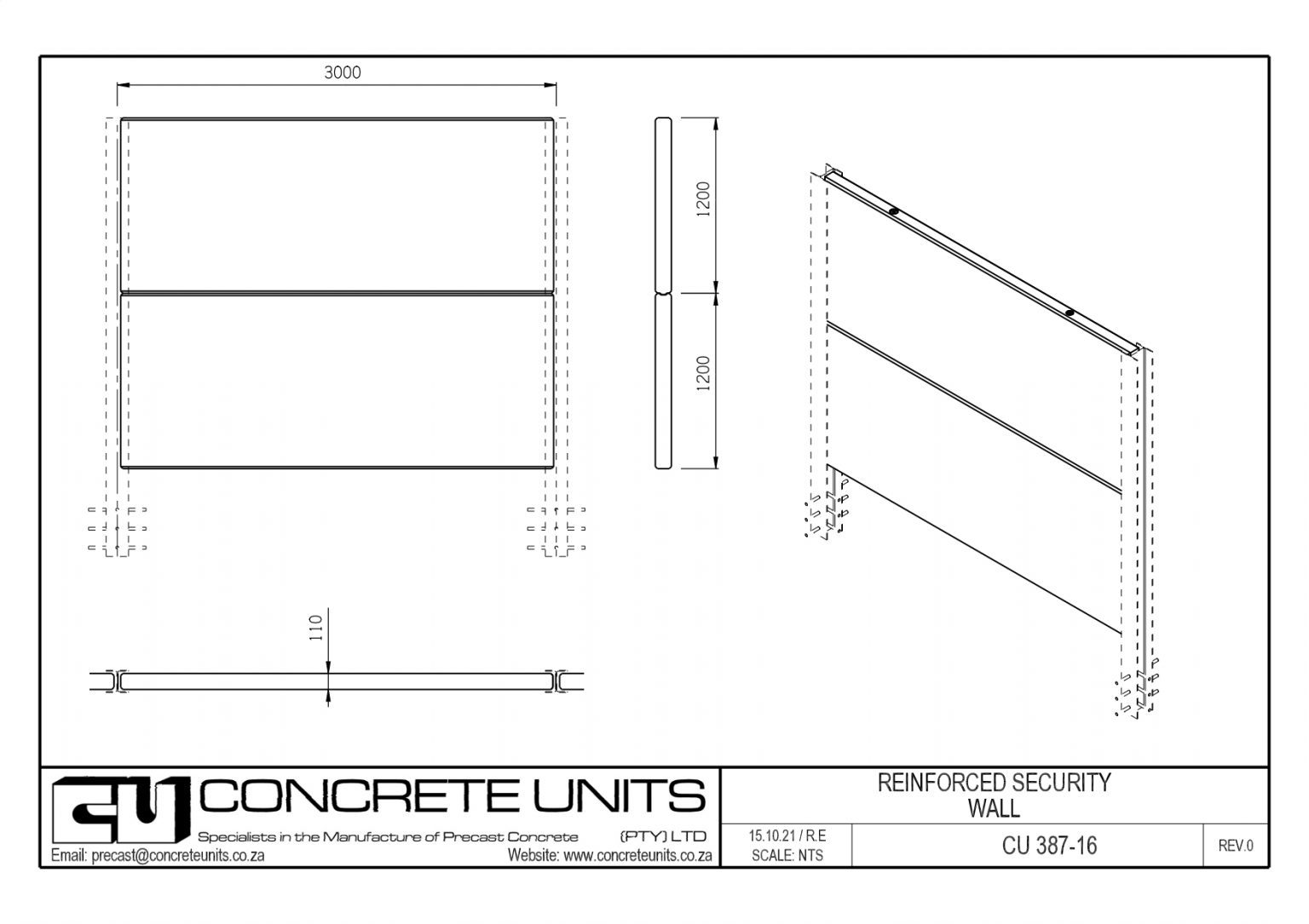 Security walls – Concrete Units